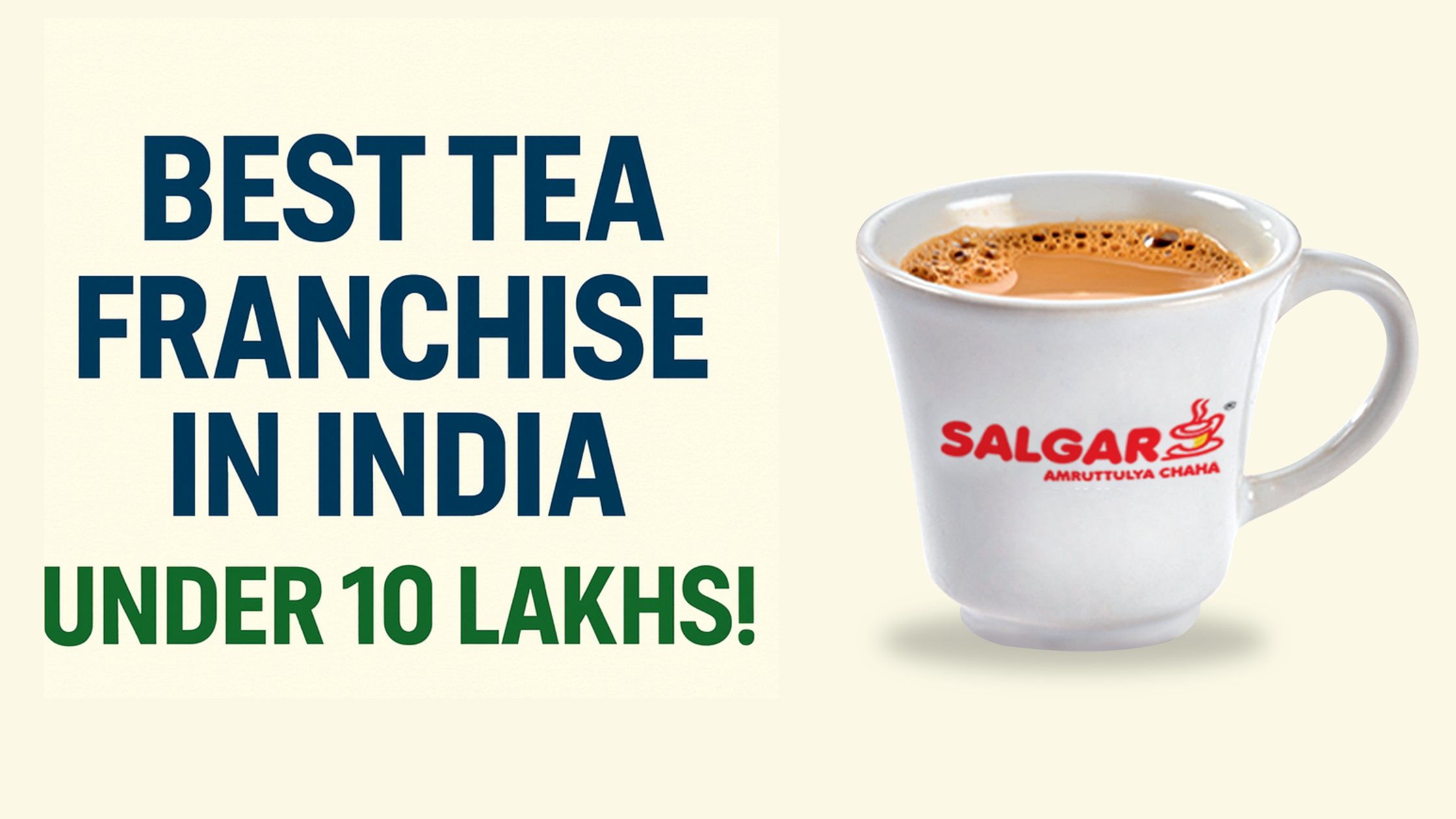 Best Tea Franchise in India Under 10 Lakhs | Salgar Amruttulya Chaha