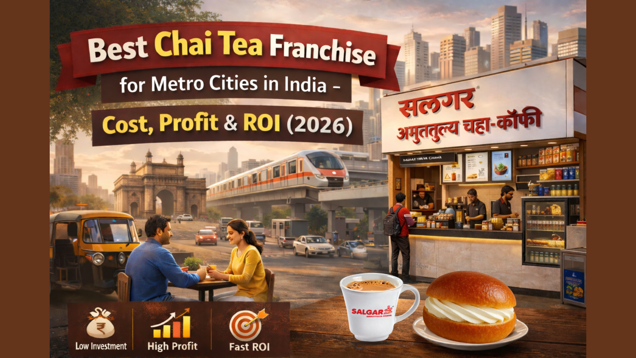 Best Chai Tea Franchise for Metro Cities in India | Cost & ROI 2026